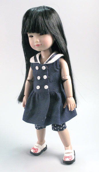 Navy Blue, doll clothes pattern for Ruby Red Galleria, Ten Ping